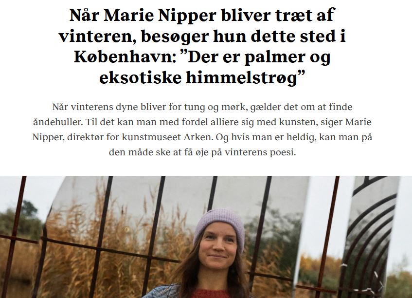 Marie Nipper stopper som direktør på Arken – Soren Skafte, Former ...